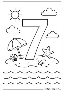 Number Coloring Pages (1-10 Free Printable PDFs)