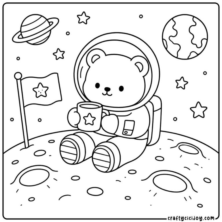 Free Cozy Coloring Pages (60 Cute Printable PDFs) - CraftyCiciJoy
